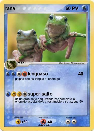 Pokémon rana 80 80 - lenguaso - Mi carta pokémon