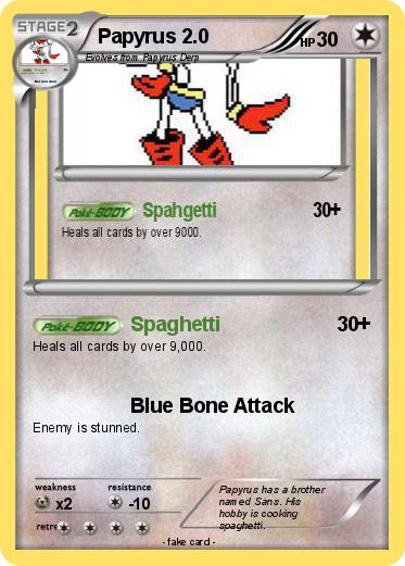 Pokémon Papyrus 2 1 1 - Spaghetti - My Pokemon Card