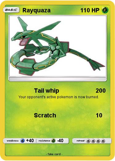 Pokémon Rayquaza 8567 8567 - Tail whip - My Pokemon Card