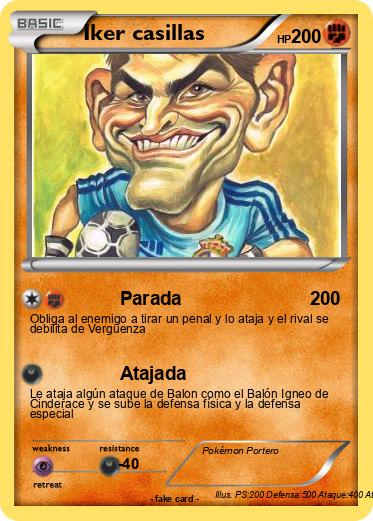Pokémon Iker casillas 50 50 - Parada - Mi carta pokémon