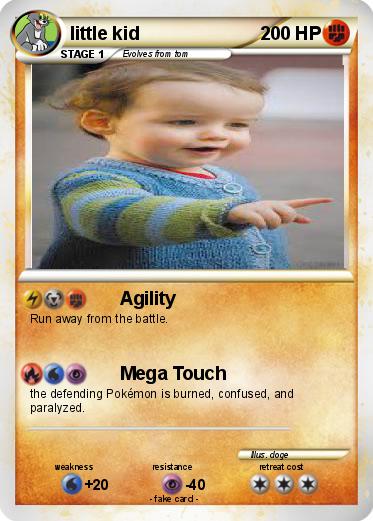 Pokémon little kid 26 26 - Agility - My Pokemon Card