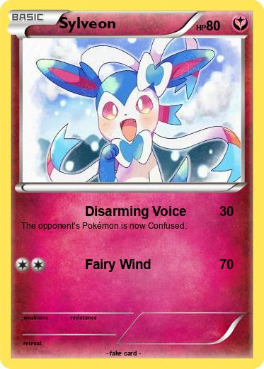 Pokémon Sylveon 829 829 - Disarming Voice - My Pokemon Card