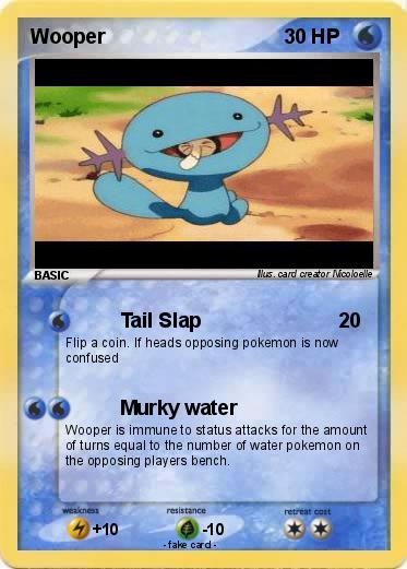Pokémon Wooper 85 85 - Tail Slap - My Pokemon Card