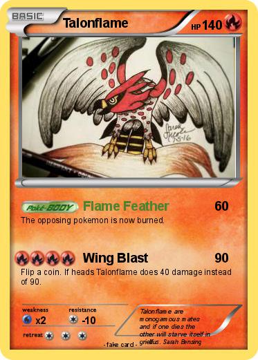 Pokémon Talonflame 131 131 - Flame Feather - My Pokemon Card