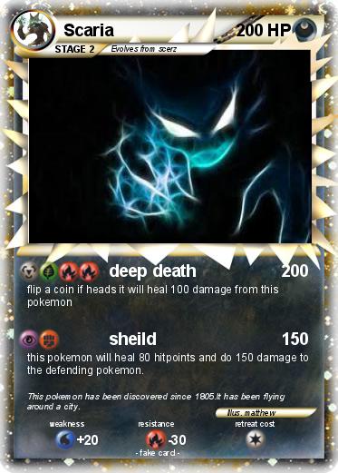 Pokémon Scaria - deep death - My Pokemon Card