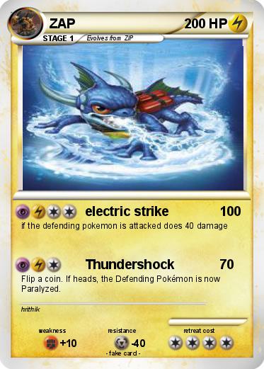 Pokémon ZAP 333 333 - electric strike - My Pokemon Card