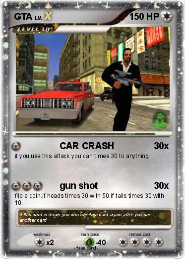 Pokémon GTA 55 55 - CAR CRASH - My Pokemon Card