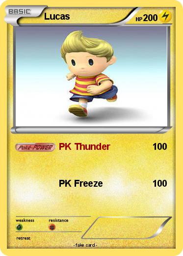 Pokémon Lucas 1096 1096 - PK Thunder - My Pokemon Card