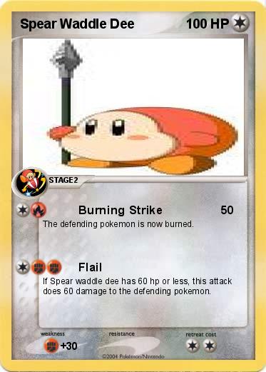 Pokémon Spear Waddle Dee - Burning Strike - My Pokemon Card