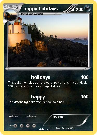 Pokémon happy holidays 3 3 - holidays - My Pokemon Card