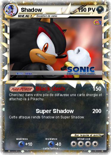 Pokémon Shadow 12237 12237 - Black dash - Ma carte Pokémon
