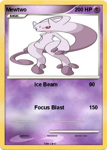 Pokémon Mewtwo 9209 9209 - Ice Beam - My Pokemon Card