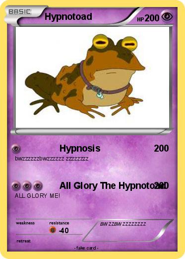Pokémon Hypnotoad 10 10 - Hypnosis - My Pokemon Card