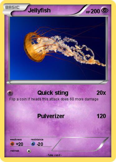 Pokémon Jellyfish 393 393 - Quick sting - My Pokemon Card