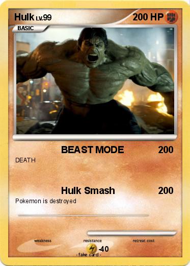 Pokémon Hulk 939 939 - BEAST MODE - My Pokemon Card