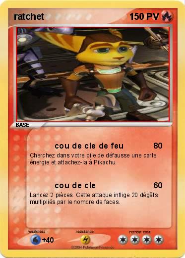 Pokémon ratchet - cou de cle de feu - Ma carte Pokémon