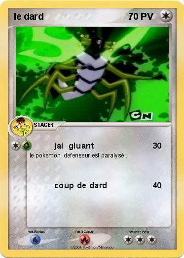 Pokémon le dard 5 5 - jai gluant - Ma carte Pokémon