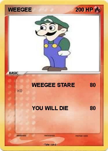 Pokémon WEEGEE 304 304 - WEEGEE STARE - My Pokemon Card