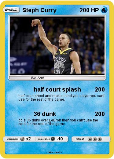 Pokémon Steph Curry 123 123 - half court splash - My Pokemon Card