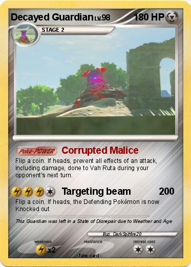 Pokémon Decayed Guardian - Corrupted Malice - My Pokemon Card
