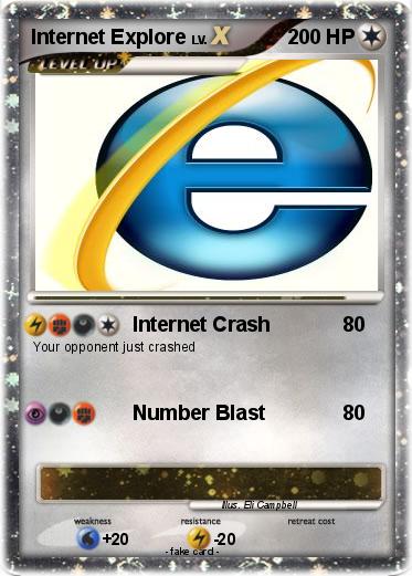 Pokémon Internet Explore - Internet Crash - My Pokemon Card