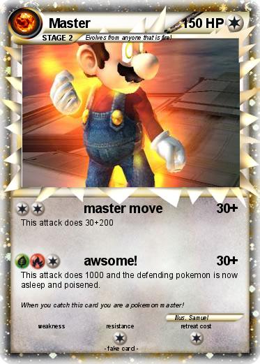 Pokémon Master 536 536 - master move - My Pokemon Card