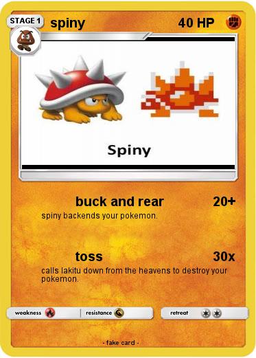 Pokémon spiny 146 146 - buck and rear - My Pokemon Card