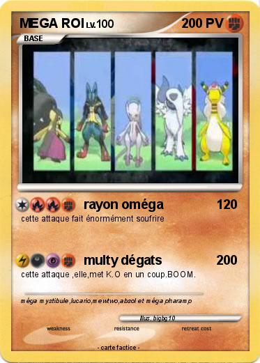 Pokémon MEGA ROI - rayon oméga - Ma carte Pokémon
