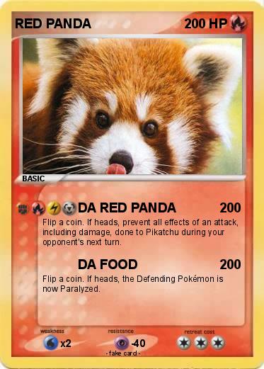 Pokémon RED PANDA 151 151 - DA RED PANDA - My Pokemon Card