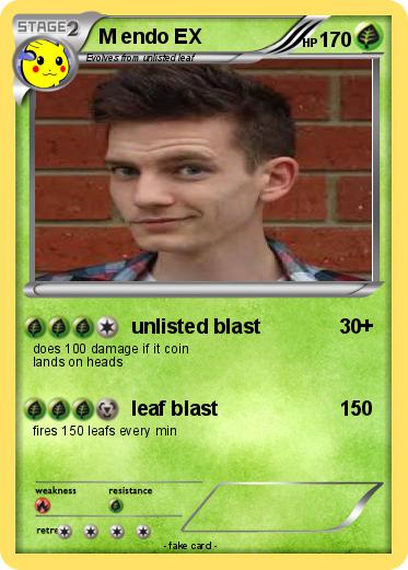 Pokémon M endo EX - unlisted blast - My Pokemon Card