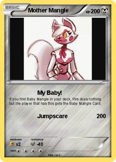 Pokémon Mother Mangle - My Baby! - My Pokemon Card