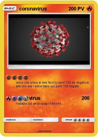 Pokémon coronavirus 18 18 - virus - Ma carte Pokémon