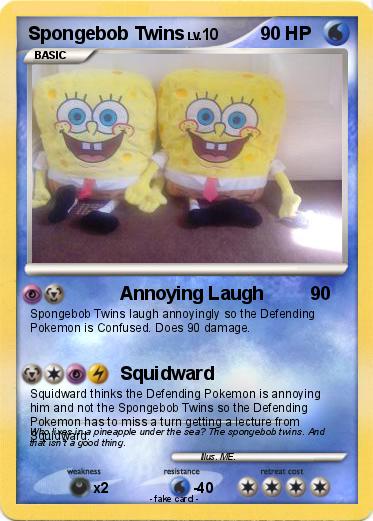 Pokémon Spongebob Twins - Annoying Laugh - My Pokemon Card