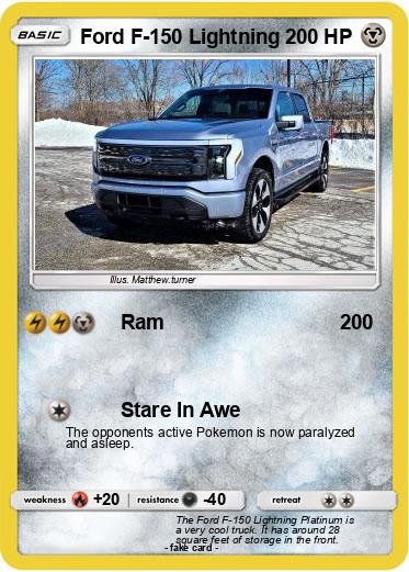 Pokémon Ford F 150 Lightning - Ram - My Pokemon Card