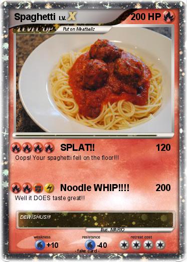 Pokémon Spaghetti 56 56 - SPLAT!! - My Pokemon Card