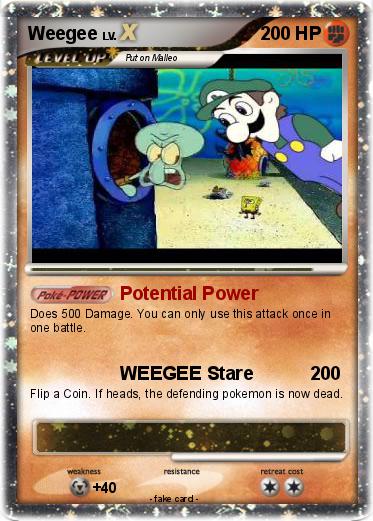 Pokémon Weegee 1121 1121 - Potential Power - My Pokemon Card