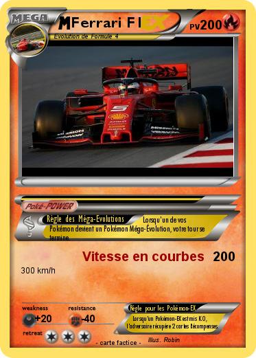 Pokémon Ferrari F1 9 9 - Vitesse en courbes - Ma carte Pokémon