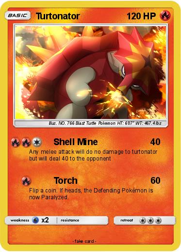 Pokémon Turtonator 13 13 - Shell Mine - My Pokemon Card