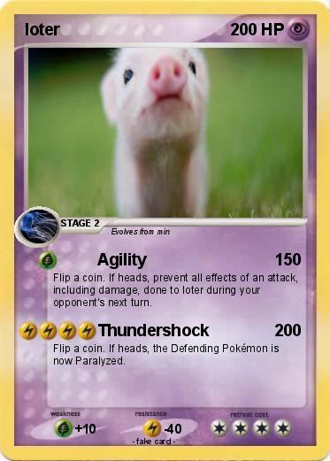 Pokémon loter 1 1 - Agility - My Pokemon Card