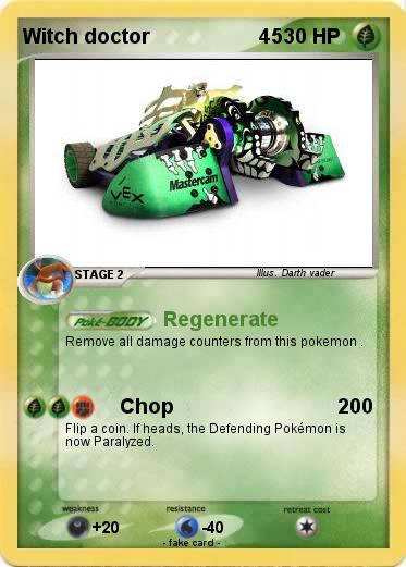Pokémon Witch doctor 45 45 - Regenerate - My Pokemon Card