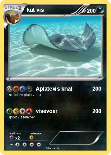 Pokémon kut vis - Aplatevis knal - My Pokemon Card