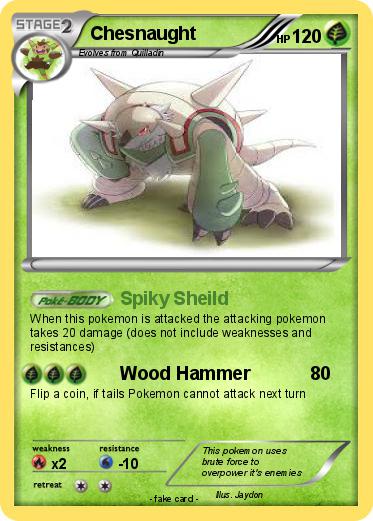 Pokémon Chesnaught 127 127 - Spiky Sheild - My Pokemon Card
