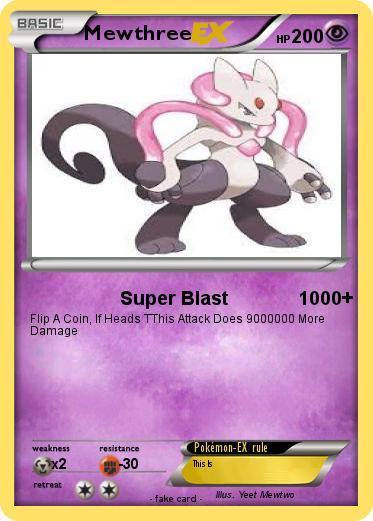 Pokémon Mewthree 1327 1327 - Super Blast 1000+ - My Pokemon Card