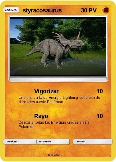 Pokémon styracosaurus 29LvG - Vigorizar - Mi carta pokémon