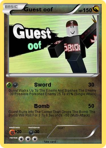 Pokémon Guest oof - Sword - My Pokemon Card
