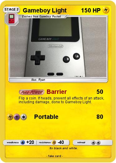 Pokémon Gameboy Light - Barrier - My Pokemon Card