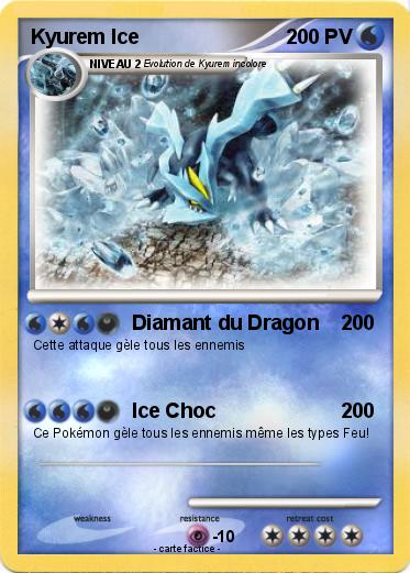 Pokémon Kyurem Ice 2 2 - Diamant du Dragon - Ma carte Pokémon