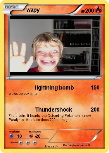 Pokémon wapy - lightning bomb - My Pokemon Card