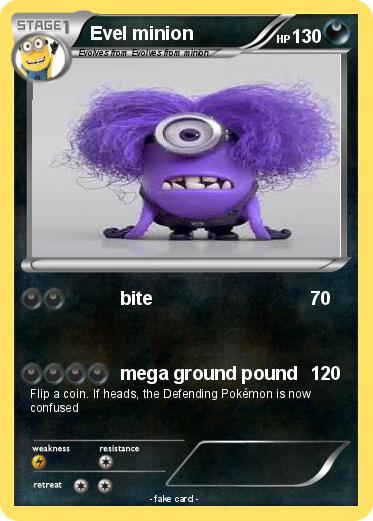 Pokémon Evel minion - bite - My Pokemon Card