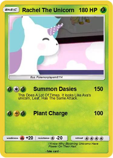 Pokémon Rachel The Unicorn - Summon Dasies - My Pokemon Card